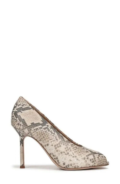 FAVORITE DAUGHTER Peep Toe Stiletto Pumps - Soft Pink Print