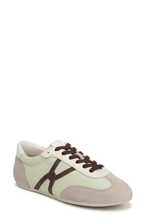 Veronica Beard Riviera Lace-up Sneakers - Pistachio/dark Brown