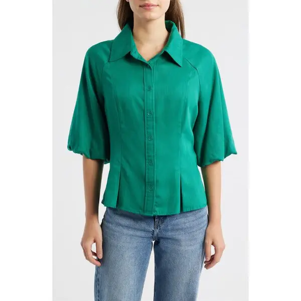 Wit & Wisdom Bubble Sleeve Shirt