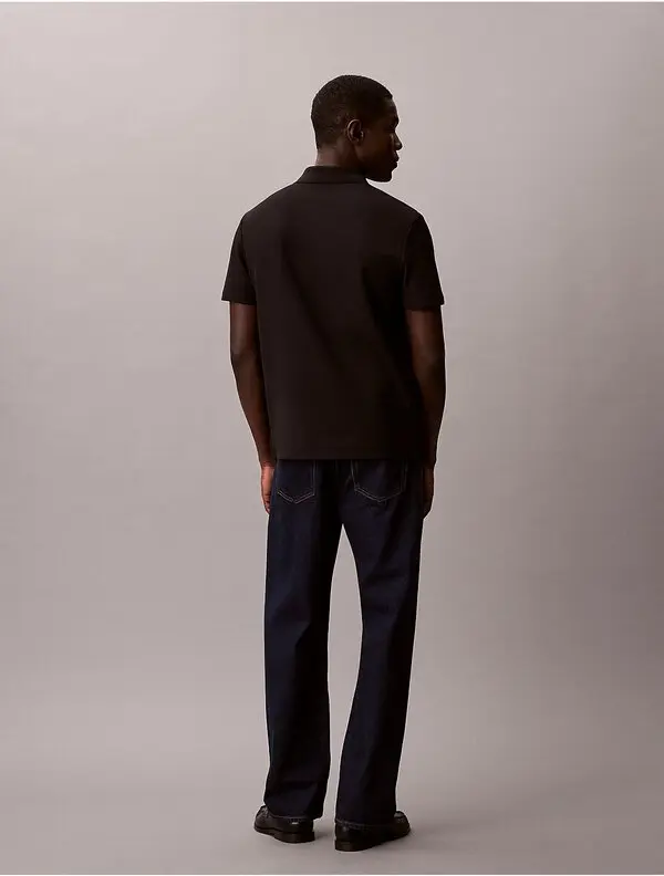 Calvin Klein Woven Monologo Classic Polo Shirt