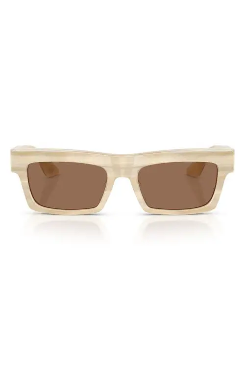 Oliver Spencer X Khaite Pillow Sunglasses - Beige Silk/brown