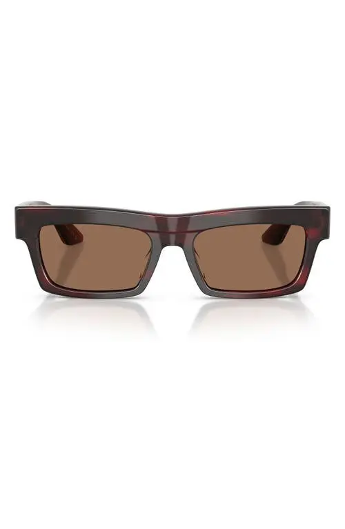 Oliver Spencer X Khaite Pillow Sunglasses - Bordeaux Bark/brown