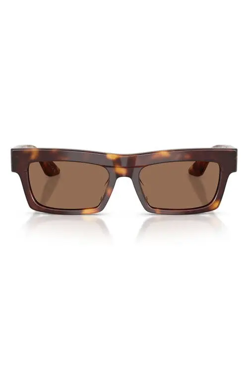 Oliver Spencer X Khaite Pillow Sunglasses - Dark Mahogany/brown