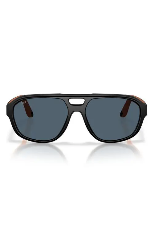 COSTA DEL MAR Street Heat 55mm Polarized Sunglasses - Black/gray/orange 580p