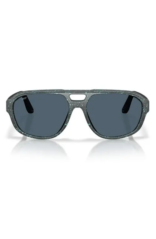 COSTA DEL MAR Street Heat 55mm Polarized Sunglasses - Matte Aqua Drip/gray