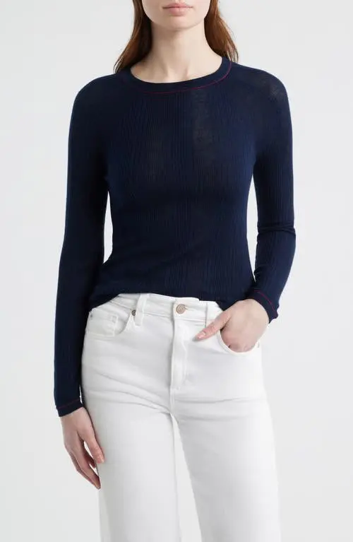 Rag & Bone Ribbed Raglan Sleeve Top