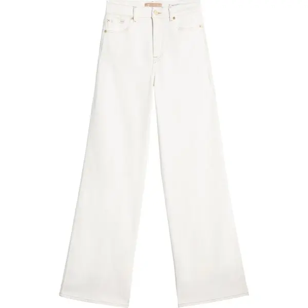 7 For All Mankind Lotta High-waist Wide-leg Jeans - Sugar