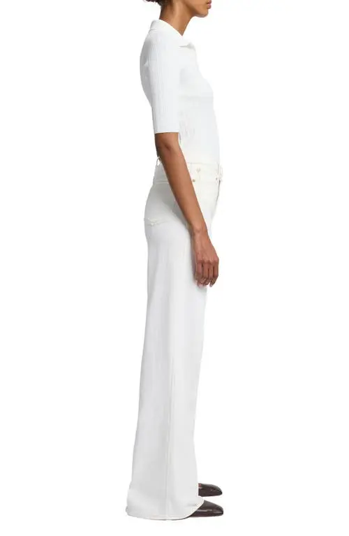 7 For All Mankind Lotta High-waist Wide-leg Jeans - Sugar