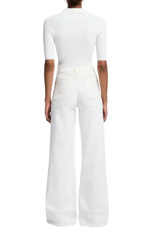 7 For All Mankind Lotta High-waist Wide-leg Jeans - Sugar