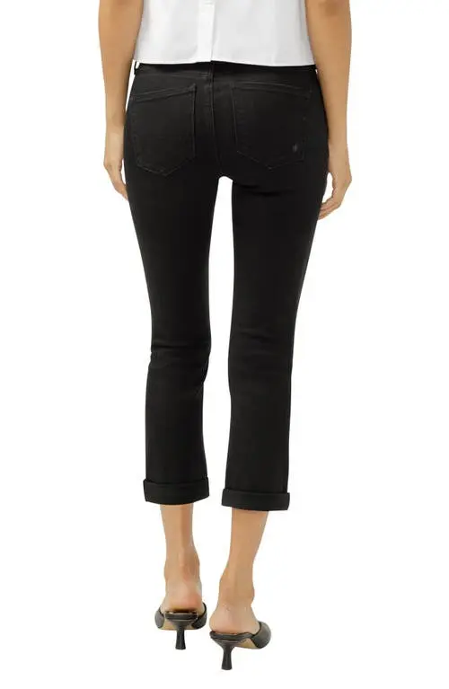 SILVER JEANS CO. Suki Curvy Mid Rise Capri Jeans - Black