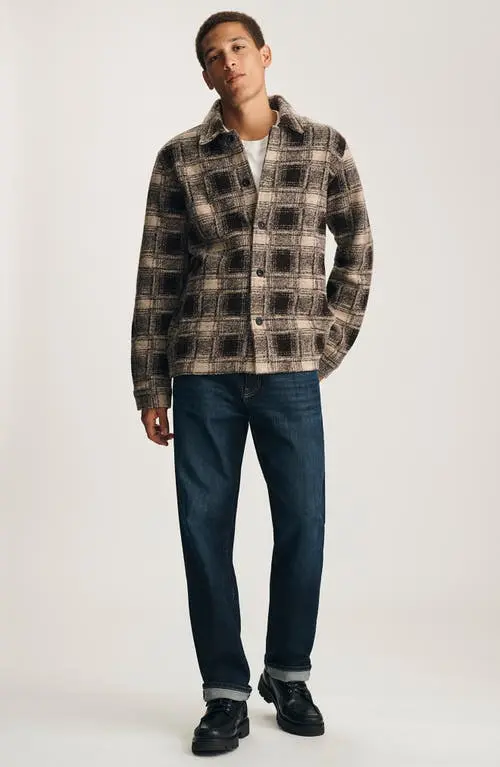 MAVI Wool Blend Check Overshirt