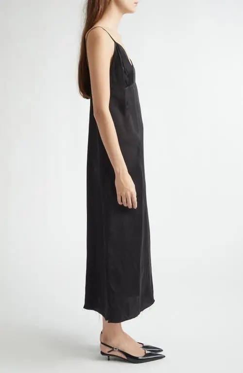 NACKIYE Lily Raw Edge Satin Slipdress