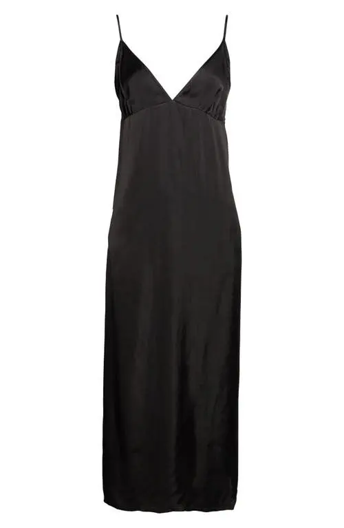 NACKIYE Lily Raw Edge Satin Slipdress