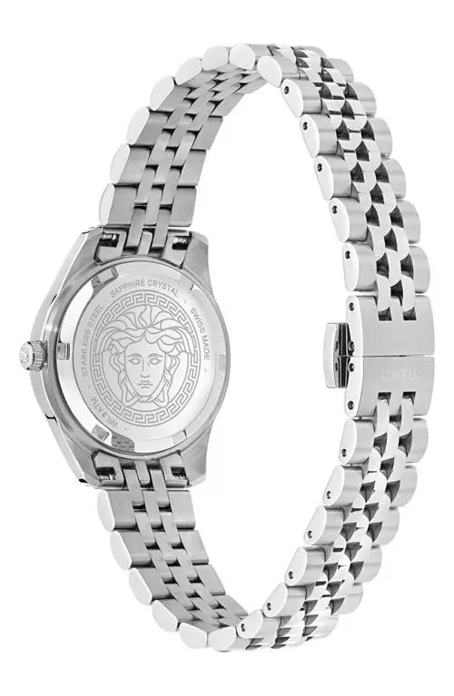 Versace Greca Time Diamond Bracelet Watch