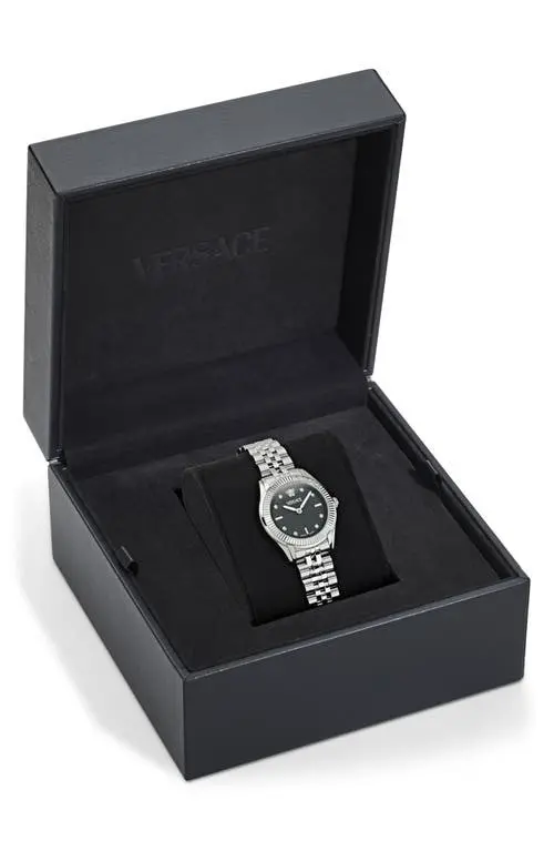 Versace Greca Time Diamond Bracelet Watch