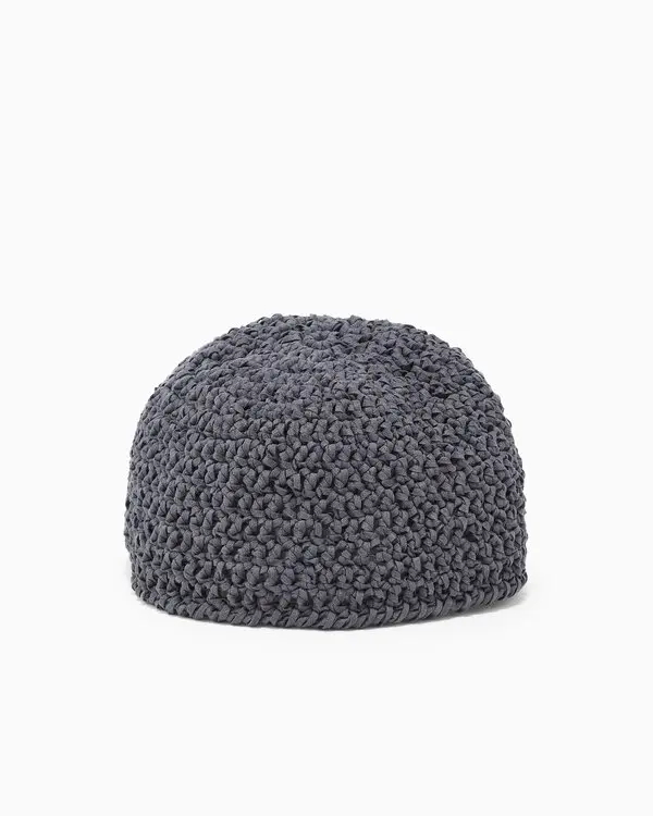 Giorgio Armani Crochet Cap - Grey