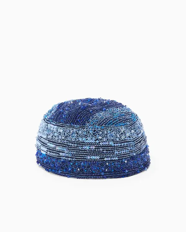 Giorgio Armani Embroidered Tulle Cap