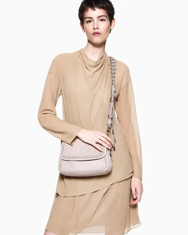 Giorgio Armani Rope And Leather Shoulder Strap