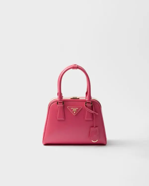 Prada Saffiano Leather Mini Bag - Begonia Pink