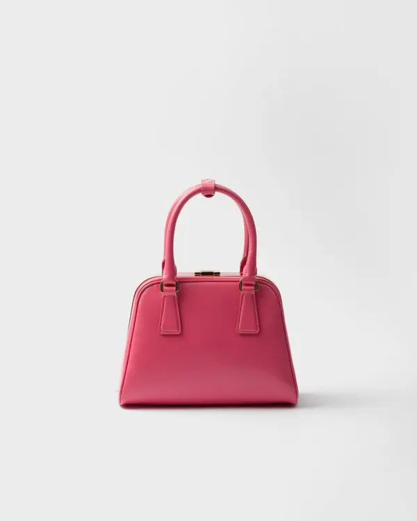 Prada Saffiano Leather Mini Bag - Begonia Pink