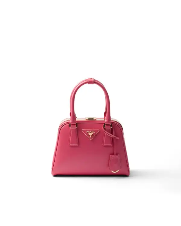 Prada Pyramid Saffiano Leather Mini Bag - Pink