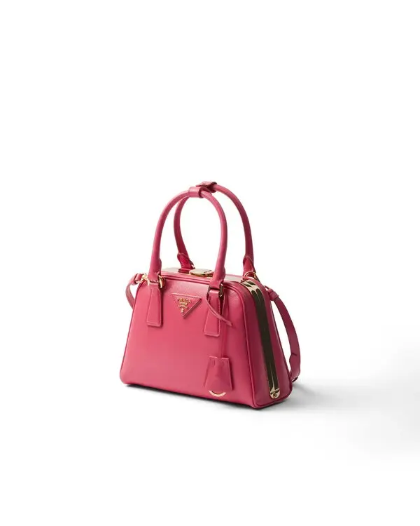 Prada Pyramid Saffiano Leather Mini Bag - Pink
