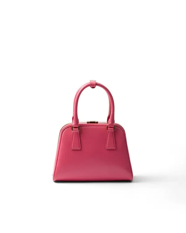 Prada Pyramid Saffiano Leather Mini Bag - Pink