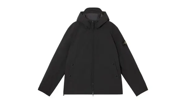 Stone Island Soft Shell-r E. Dye Technology Primaloft Jacket 4100086 - Black