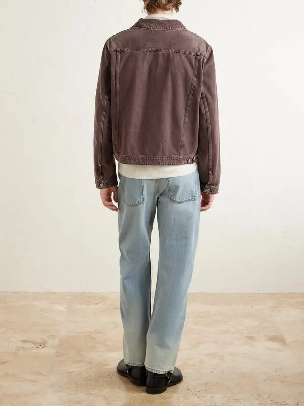 Our Legacy Origin Distressed Denim Jacket - Brown