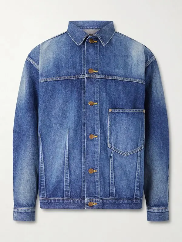 Needles Darts Bottom Denim Trucker Jacket