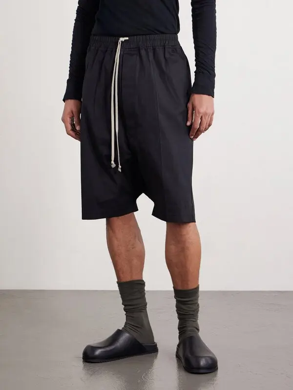 Rick Owens Rick'S Pods Straight-Leg Shorts - Black | Editorialist