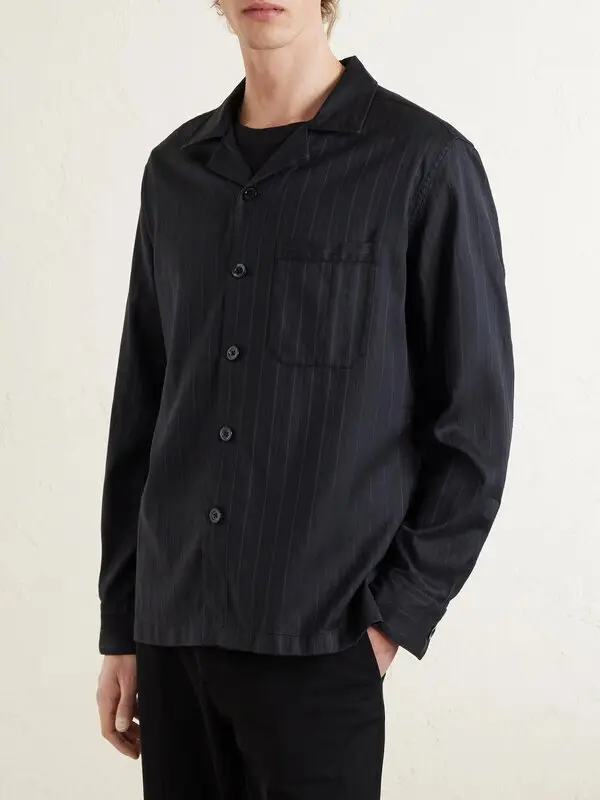 TOM FORD Cotton And Silk-blend Pyjama Shirt