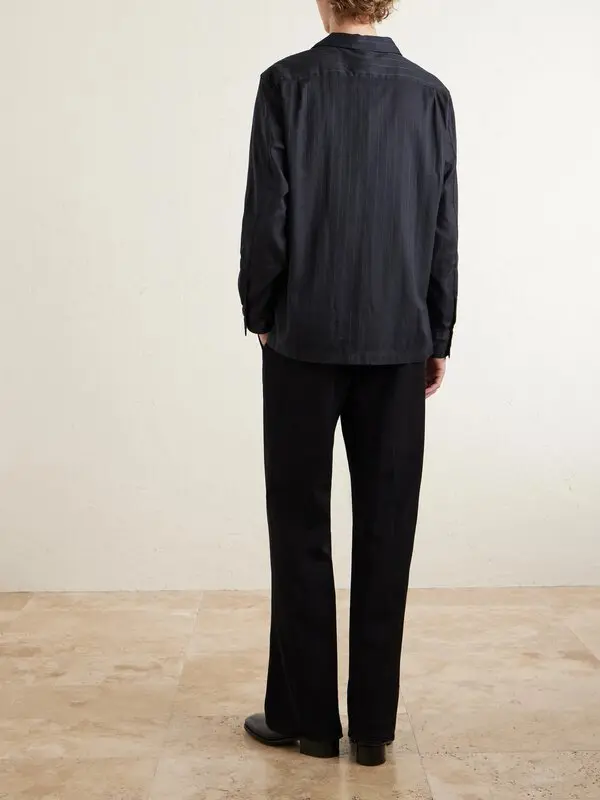 TOM FORD Cotton And Silk-blend Pyjama Shirt