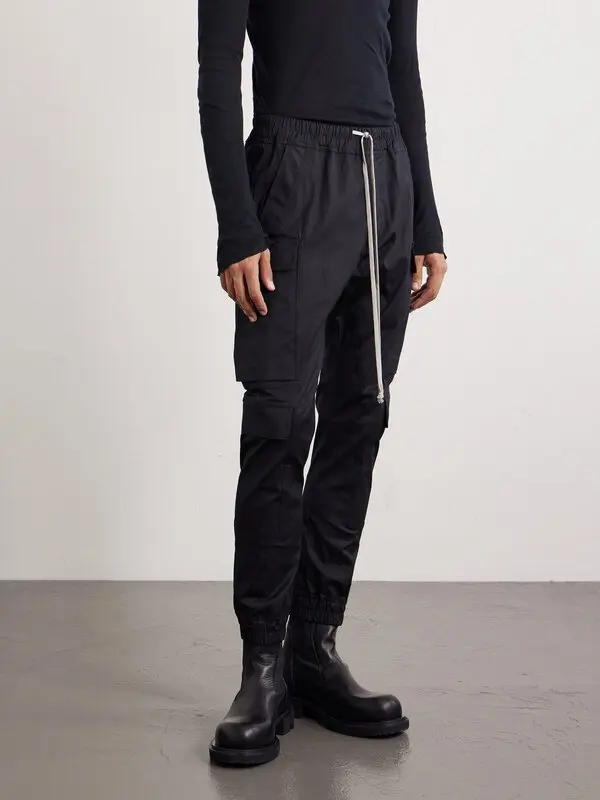Rick Owens Porterville Mastodon Cut Cargo Pants - Black | Editorialist