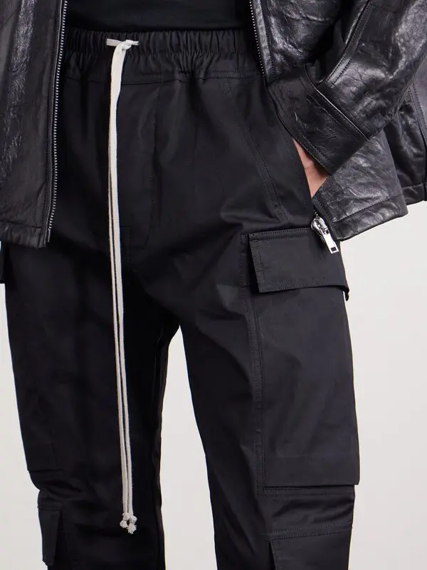 Rick Owens Porterville Mastodon Cut Cargo Pants - Black | Editorialist