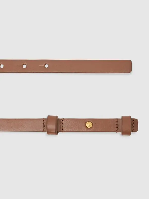 REISS Cora Leather Buckle-hardware Belt