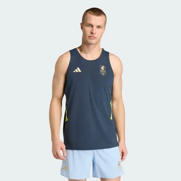 Adidas Boston Marathon 2026 Running Tank Top - Aurora Ink