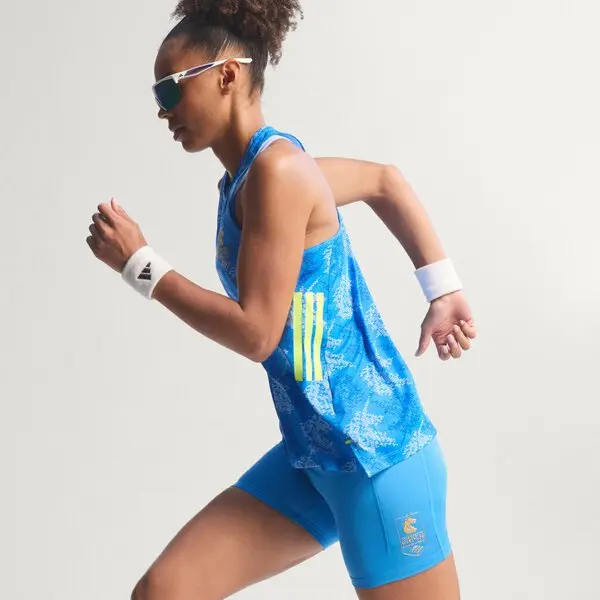 Adidas Boston Marathon 2026 Short Tight - Lucid Ray Blue