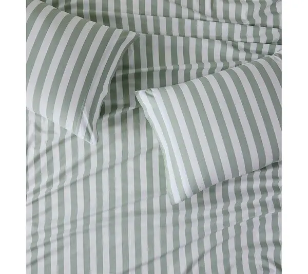 BROOKLYN LOOM Levi Stripe Queen 4 Piece Sheet S Et