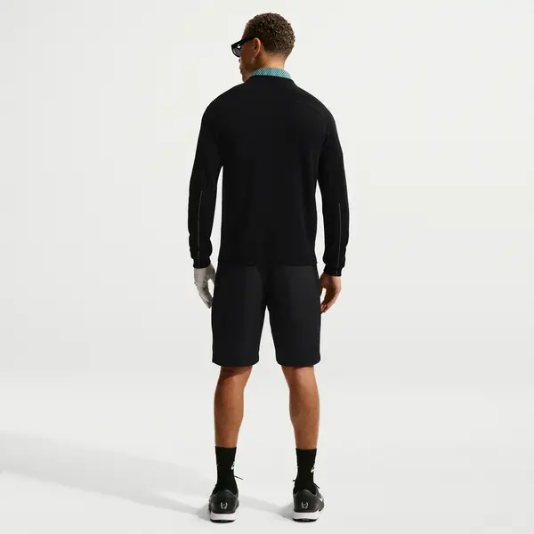 Nike Tailored Performance Crew-neck Golf Top - Black
