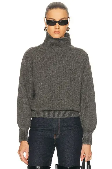 Khaite Willem Cashmere Sweater - Stone