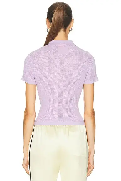 Guest In Residence Shrunken Polo Top - Dusk