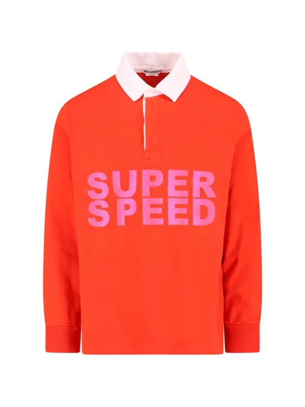 JW Anderson Super Speed' Rugby Jersey - Red