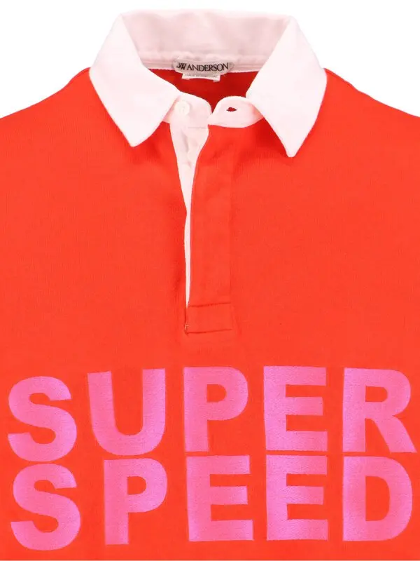 JW Anderson Super Speed' Rugby Jersey - Red