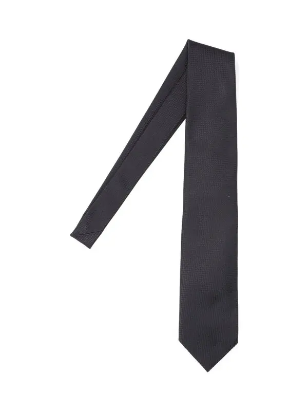 TOM FORD Jacquard Neck Tie - Black