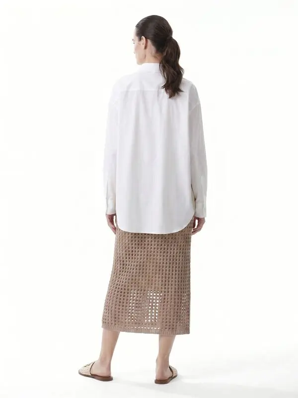 JIL SANDER Cotton Poplin Shirt - White