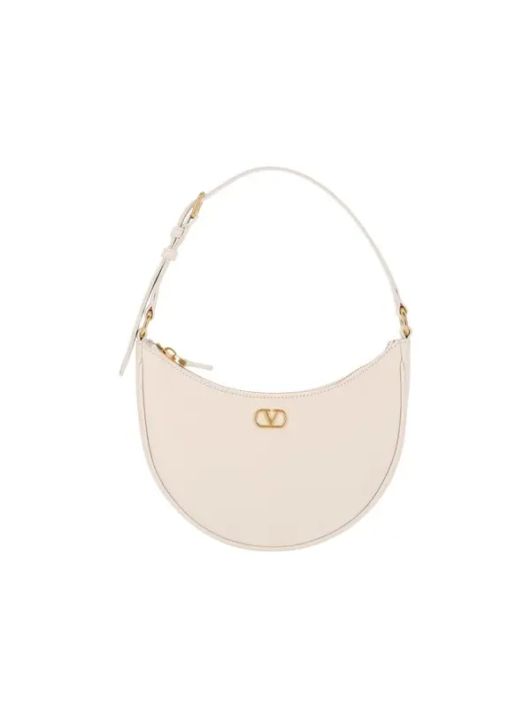 Valentino Garavani Vlogo Signature Mini Hobo Bag - White