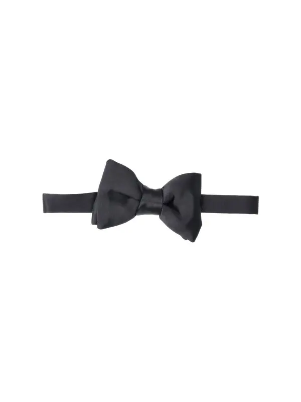 Valentino Garavani Silk Bow Tie - Black