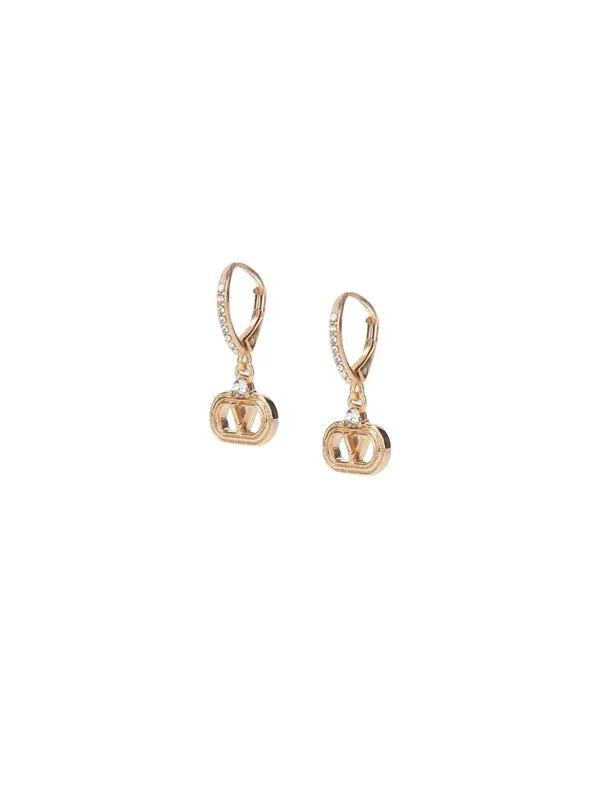 Valentino Garavani Vlogo Signature Pendant Earrings - Gold