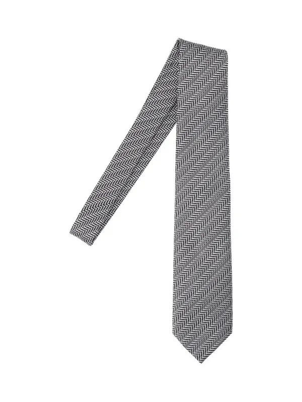 TOM FORD Herringbone Necktie - Black